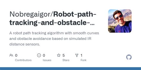 github nobregaigor robot path tracking and obstacle avoidance simulation a robot path