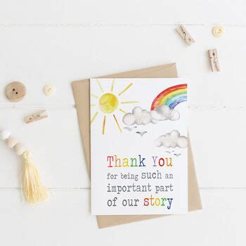 Thank You For Being Part Of My Our Story Card By Periwinkle And Clay