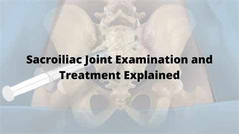 Sacroiliac Joint Injection Youtube