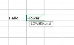 How To Lowercase In Excel Convert The Cell To Small Values