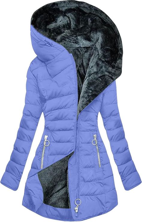 Oyuchga Wintermantel Damen Lange Winterjacke Warme Gefüttert Steppjacke