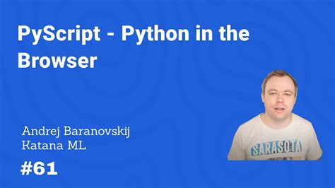 pyscript python in the browser youtube