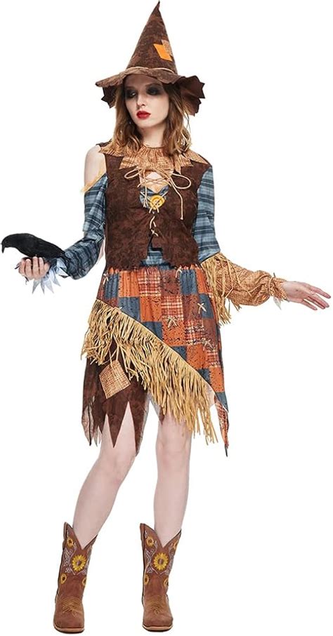 Snailify Femmes Épouvantail Costume Adulte Effrayant Épouvantail