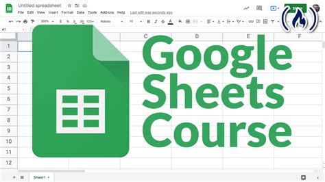 Learn Google Sheets For Beginners Full Course