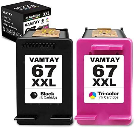 Amazon VAMTAY Remanufactured 67 XXL Ink Cartridges Replacement For
