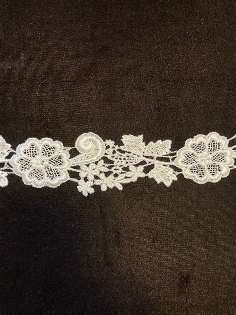 White Venise Lace Trim Etsy Australia