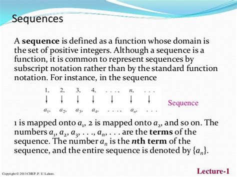 infinite sequence and series 1st lecture