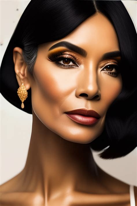 Lexica A Photo Close Up Of A Beautiful Black Haired 50 Years Old