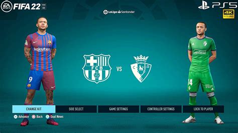 FIFA 22 Barcelona Vs Osasuna Ft Depay Aubameyang Torres La Liga