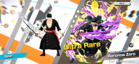 EX Onigashima Zoro ONE PIECE Bounty Rush Japanese QooApp User Notes