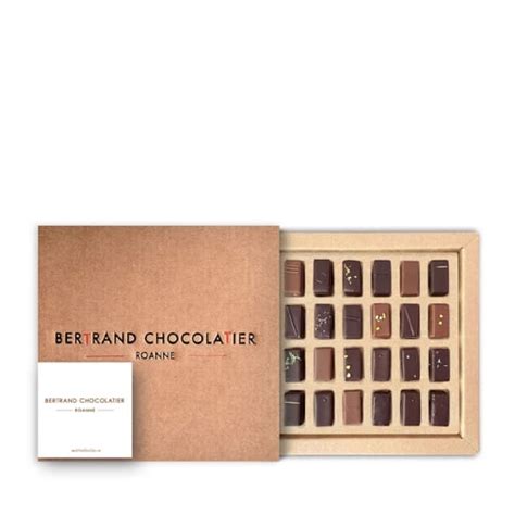 Bertrand Chocolatier Assortiment Chocolats Noir et Lait 192g 24 pièces