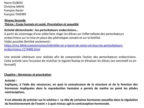 Yoann DUBOIS Christine MAHE François Xavier François THIERRY ppt