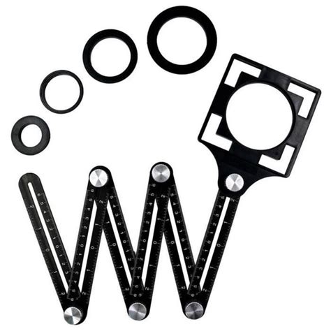 Règle de mesure multi angle pliable en aluminium outils de