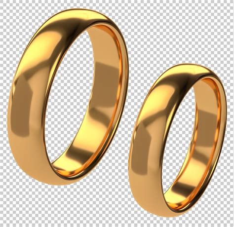 Ilustraci N De Dos Anillos De Bodas De Oro Aislados Sobre Fondo