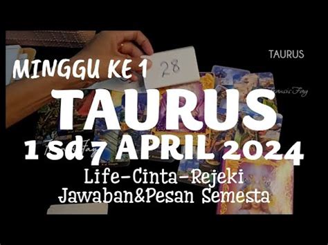 Zodiak Taurus Tgl Sd April Tarot Hari Kedepan Ramalan Zodiak