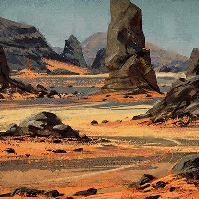 Desert Landscape Sketch Jason Scheier Landscape Sketch Environment