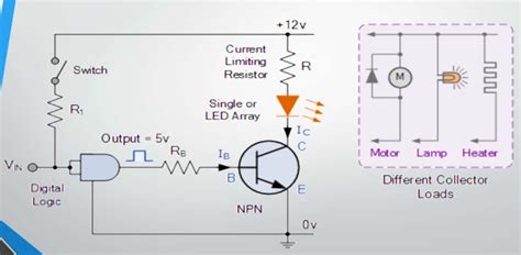 How To Use Transistor As A Switch With Example Circuits