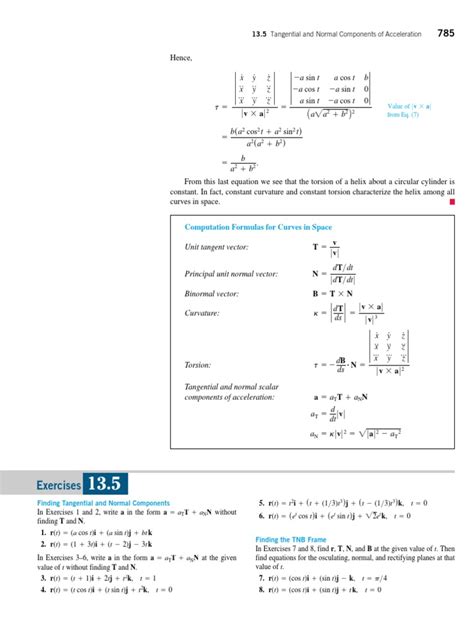 tangential and normal components of acceleration pdf acceleration curvature