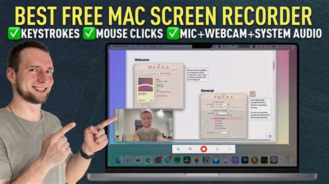 How To Screen Record On Mac With Audio And Webcam Free App Youtube