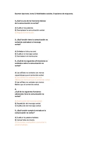 Examen Tipo Tests Tema Pdf