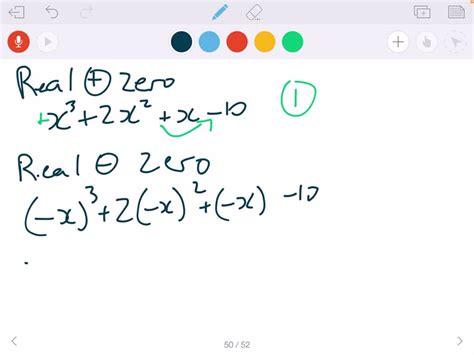 solved use descartes rule of signs to determine the possible number of positive real zeros and
