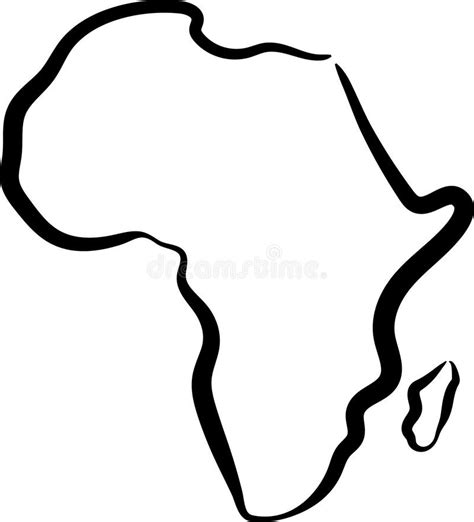 Simple Mapa De África Con Madagascar Esquema Del Mapa De África