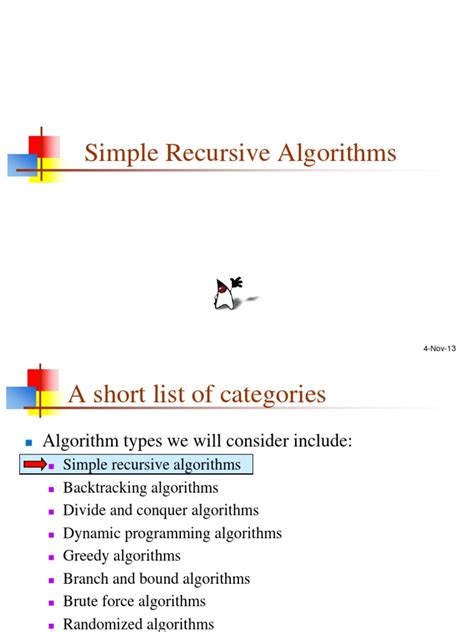 05 simple recursion pdf applied mathematics algorithms and data structures