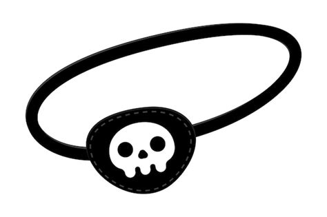 Ícone de tapa olho de pirata assinar estilo plano ilustração vetorial