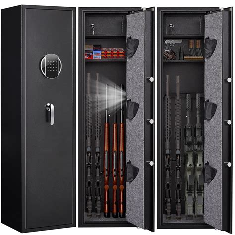 Silkight Large Gun Safe With Silent Mode Gun Safe For Home Rifle And