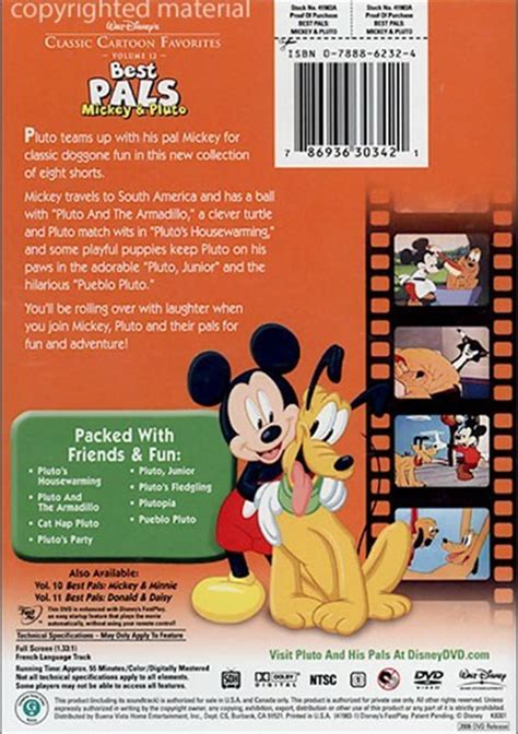 Classic Cartoon Favorites Best Pals Mickey Pluto Dvd Dvd Empire
