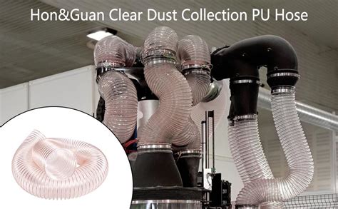 Dust Collection Hose Hon Guan 5 X 6 65 Vacuum Hose Ultra Flex Clear