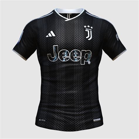 Juventus New Season Away Carbon Fiber FIFA 23 Kit Creator Showcase