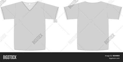 Unisex V Neck T Shirt Template Vector Photo Bigstock