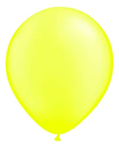 Bexiga Bal O Pic Pic Neon Unidades Polegadas Cor Amarelo