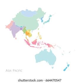 19 313 Vector Asia Pacific Map Images Stock Photos Vectors