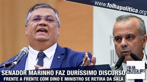 Rogério Marinho faz duríssimo discurso frente a frente e Flávio Dino se