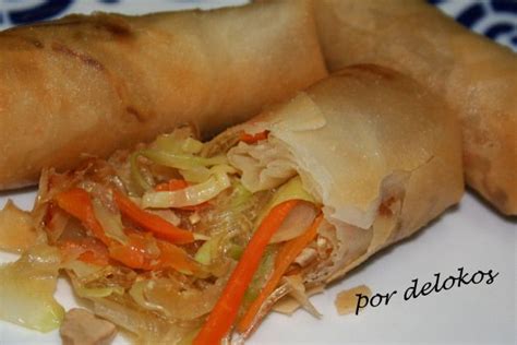 Rollitos De Primavera Vegetarianos Rollitos Primavera Vegetarianos