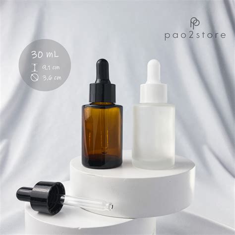 Jual Botol Pipet Ml Flat Shoulder Bahu Rata Kaca Tebal Amber
