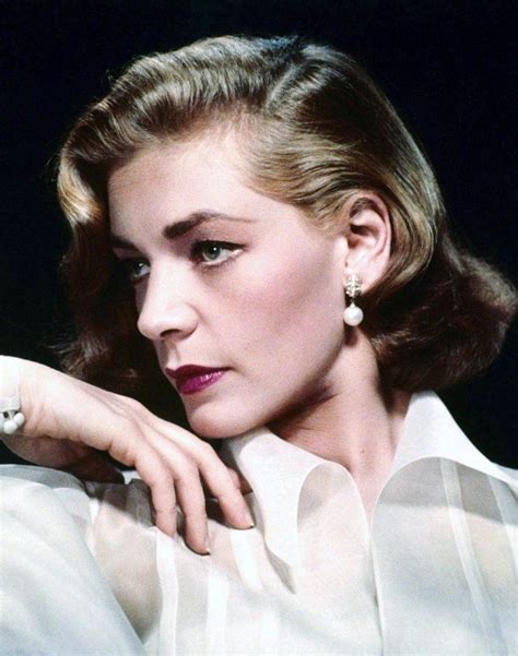 Lauren Bacall Elle Fut Surnomm E The Look Le Regard Mais