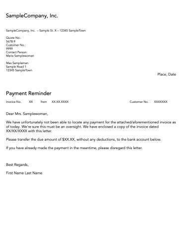 Free Payment Reminder Template For Word Google Docs HubSpot