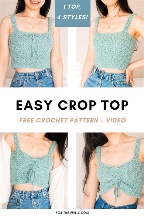 Beginner Friendly Crochet Crop Top Free Pattern Video Artofit
