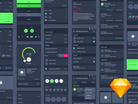 Material Design Ui Kit Design Freebbble