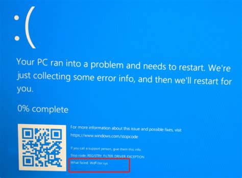 Wdfilter Sys Bsod Error On Windows Fixed