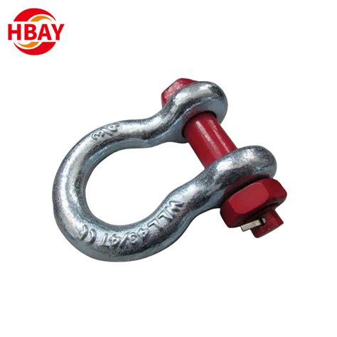 New High Tensile 6 Times Safety Factor G2130 Bolt Type Anchor Shackle