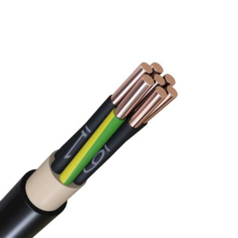 Erdleitung PVC NYY JZ 7x1 5 mm² 1 m Bund schwarz 4921