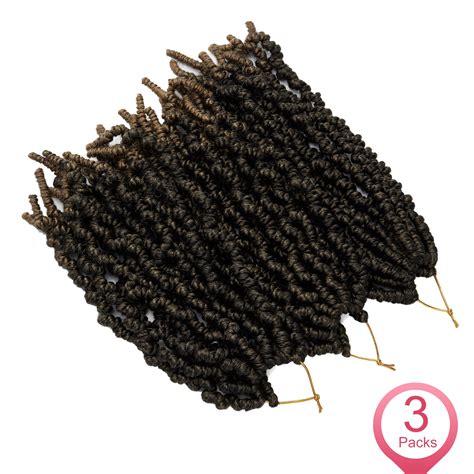 Packs Pre Twisted Spring Crochet Hair Inch Short Curly Spring Pre
