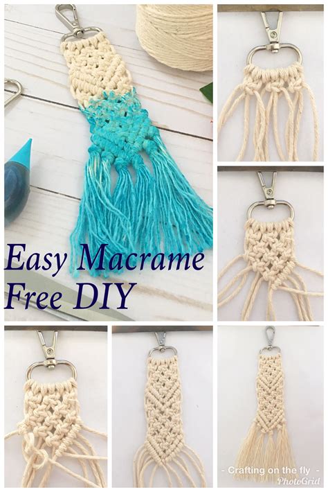 Learn How To Make This Macrame Keychain With Easy To Follow