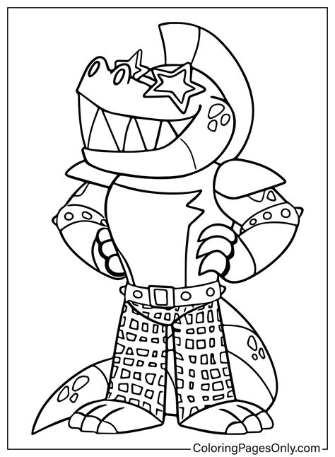 Montgomery Gator Coloring Page Free Printable Coloring Pages