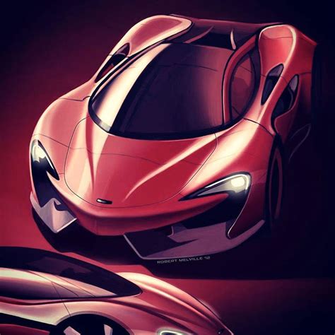 Mclaren Theme Design Sketch By Robert Melville Car Body Design