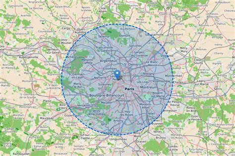 10 Km Autour De Chez Moi Carte Qui Calcule Le Rayon De 20 Km Autour